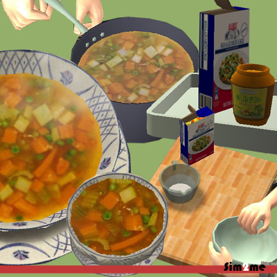 Vegetable Soup Dish - The Sims 2 Mods - CurseForge