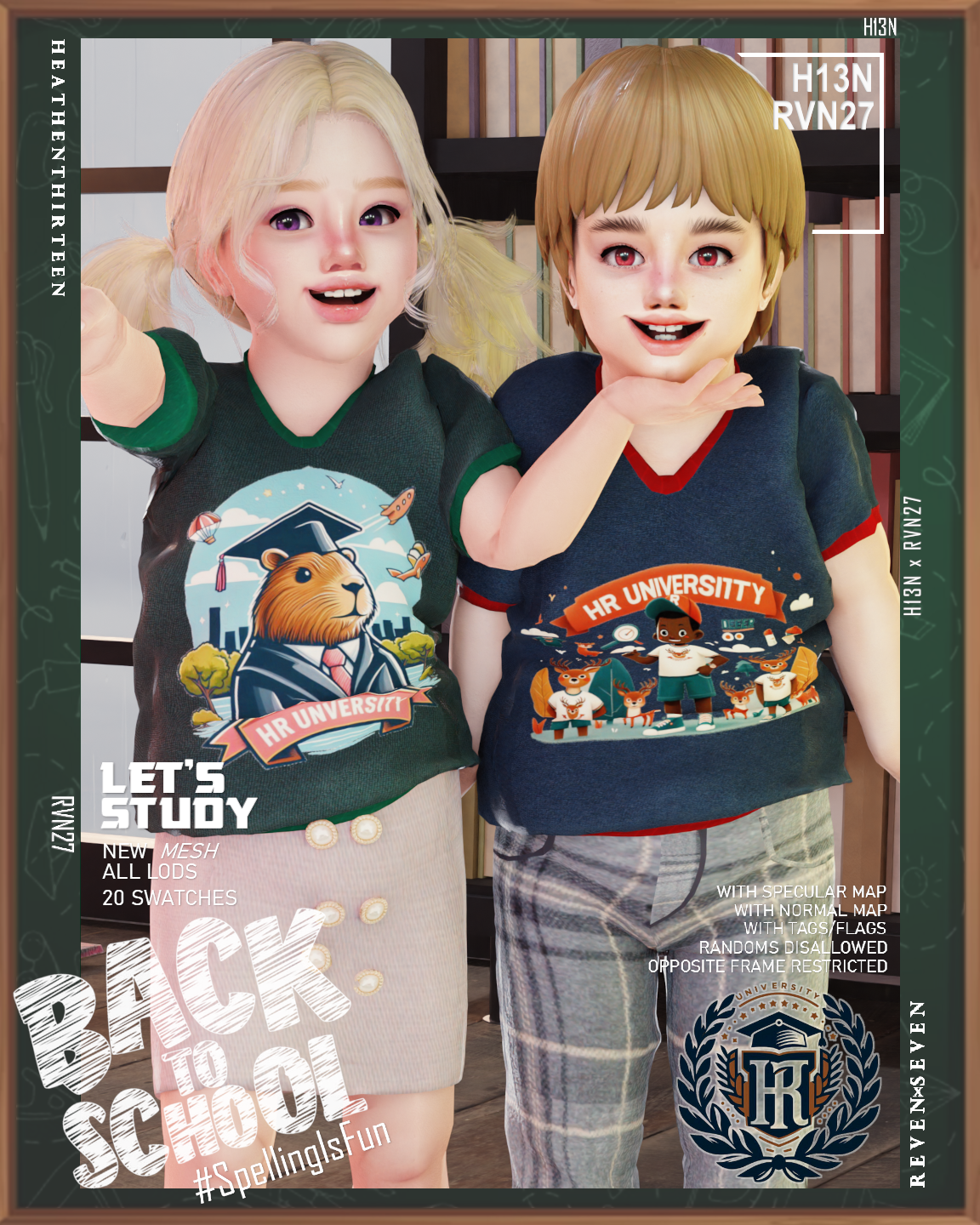 Toddler's Oversized Lifted Up Sleeves Graphic University Tee Shirt ...