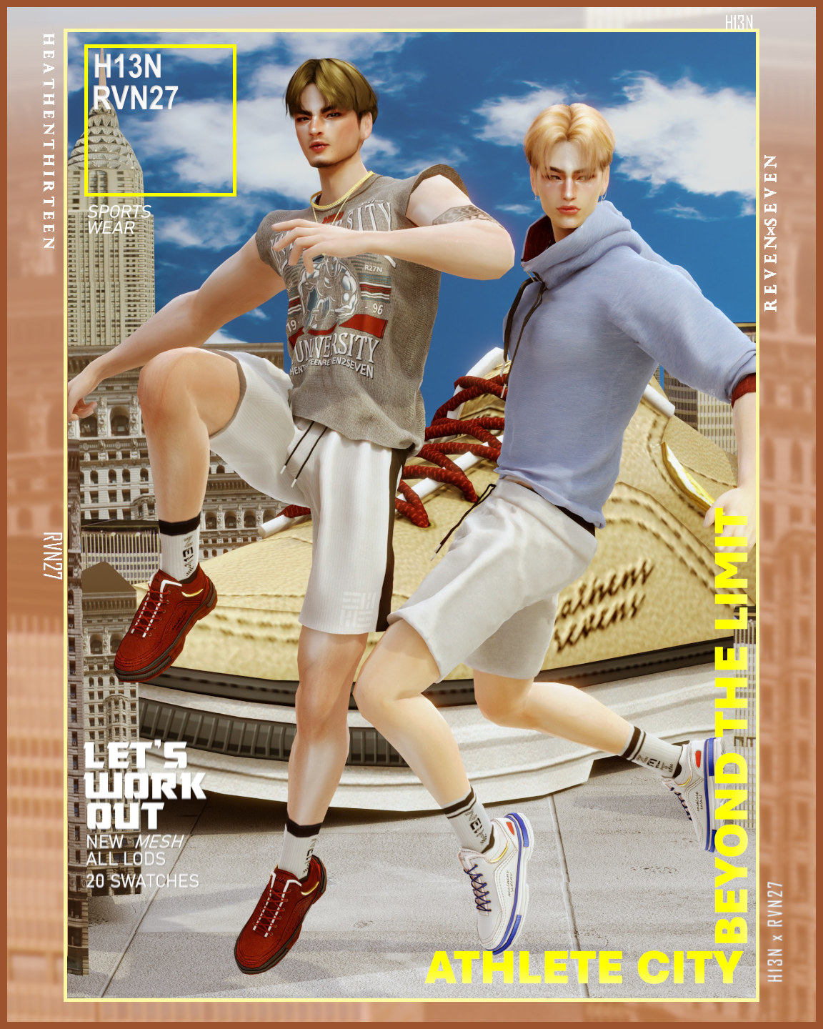 All Match Stylish Thick Sole Walking Sneakers at The Sims 4 Nexus ...