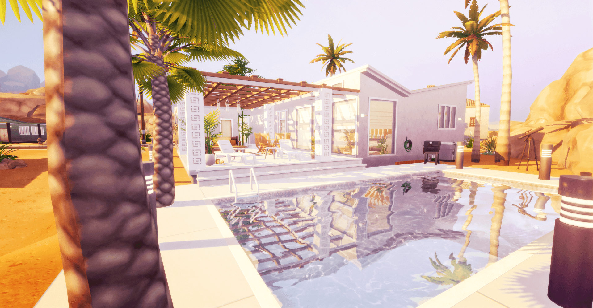Oasis Springs MCM Family Home (No CC) - Gallery - The Sims 4 Rooms ...