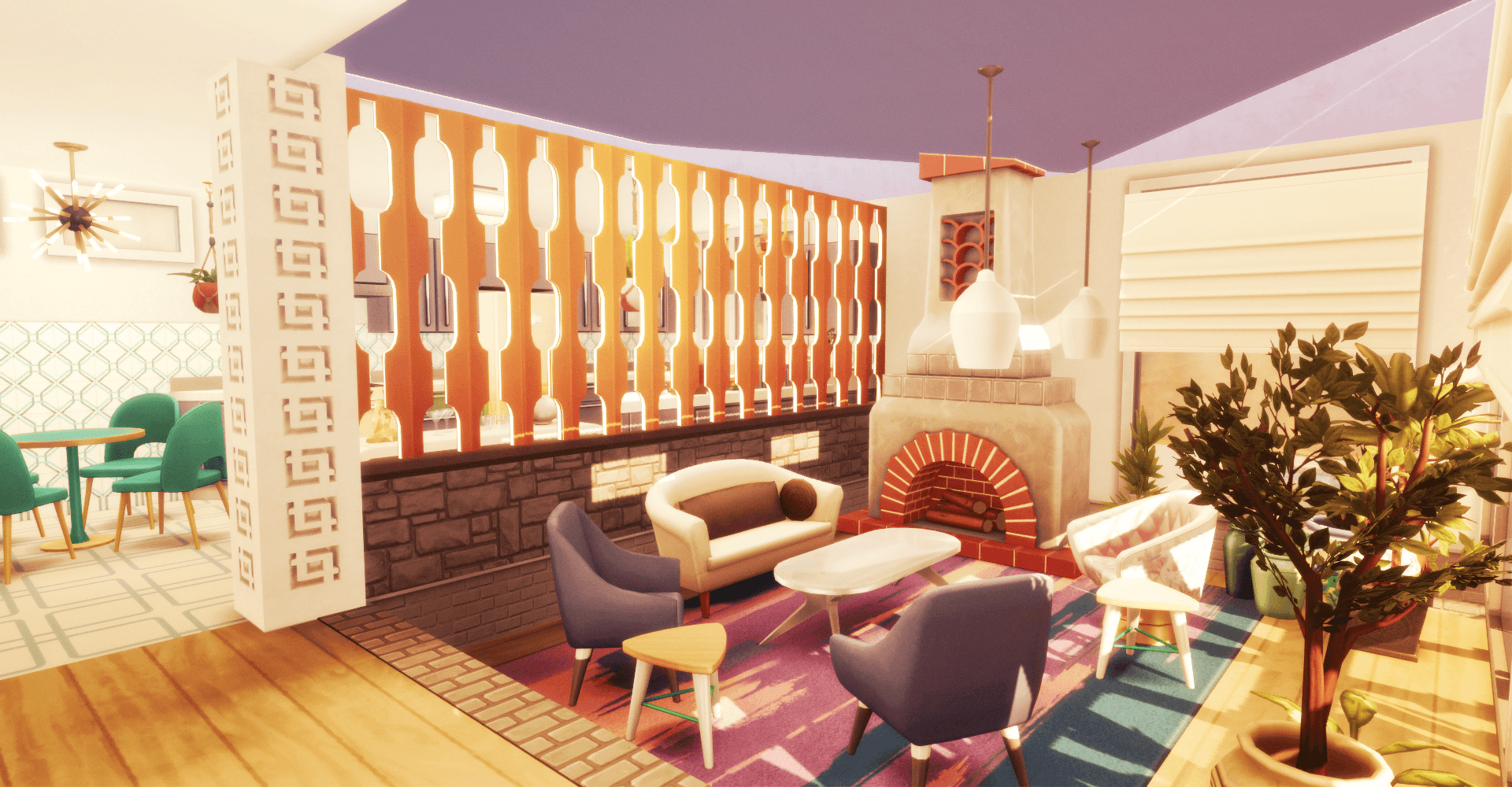 Oasis Springs MCM Family Home (No CC) - Gallery - The Sims 4 Rooms ...