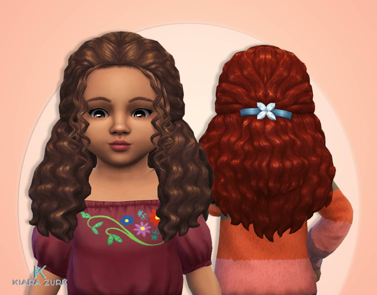 Carrie Hairstyle for Toddlers - The Sims 4 Create a Sim - CurseForge