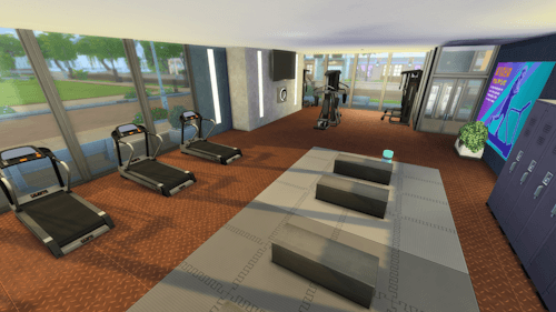 Newcrest Modern Gym No CC - Gallery - The Sims 4 Rooms / Lots - CurseForge