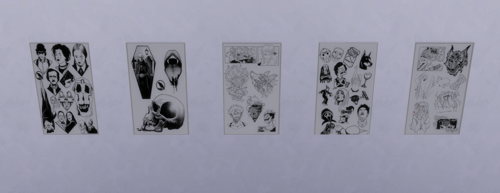 Flash tattoos posters - Gallery - The Sims 4 Build / Buy - CurseForge
