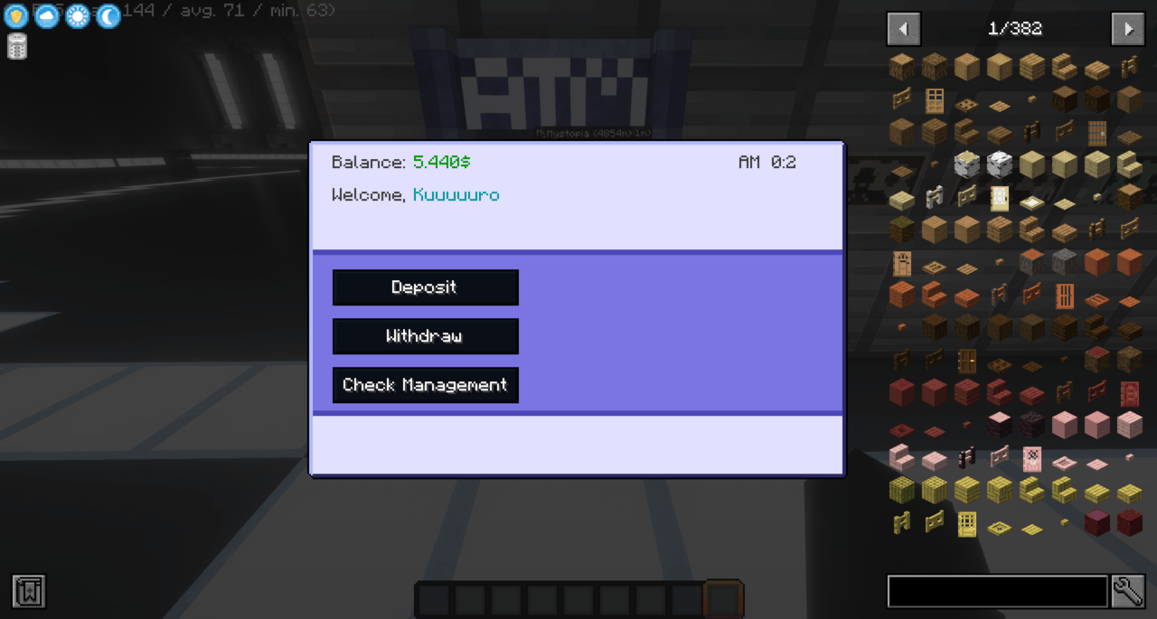Kuro's Economy - Minecraft Mods - CurseForge