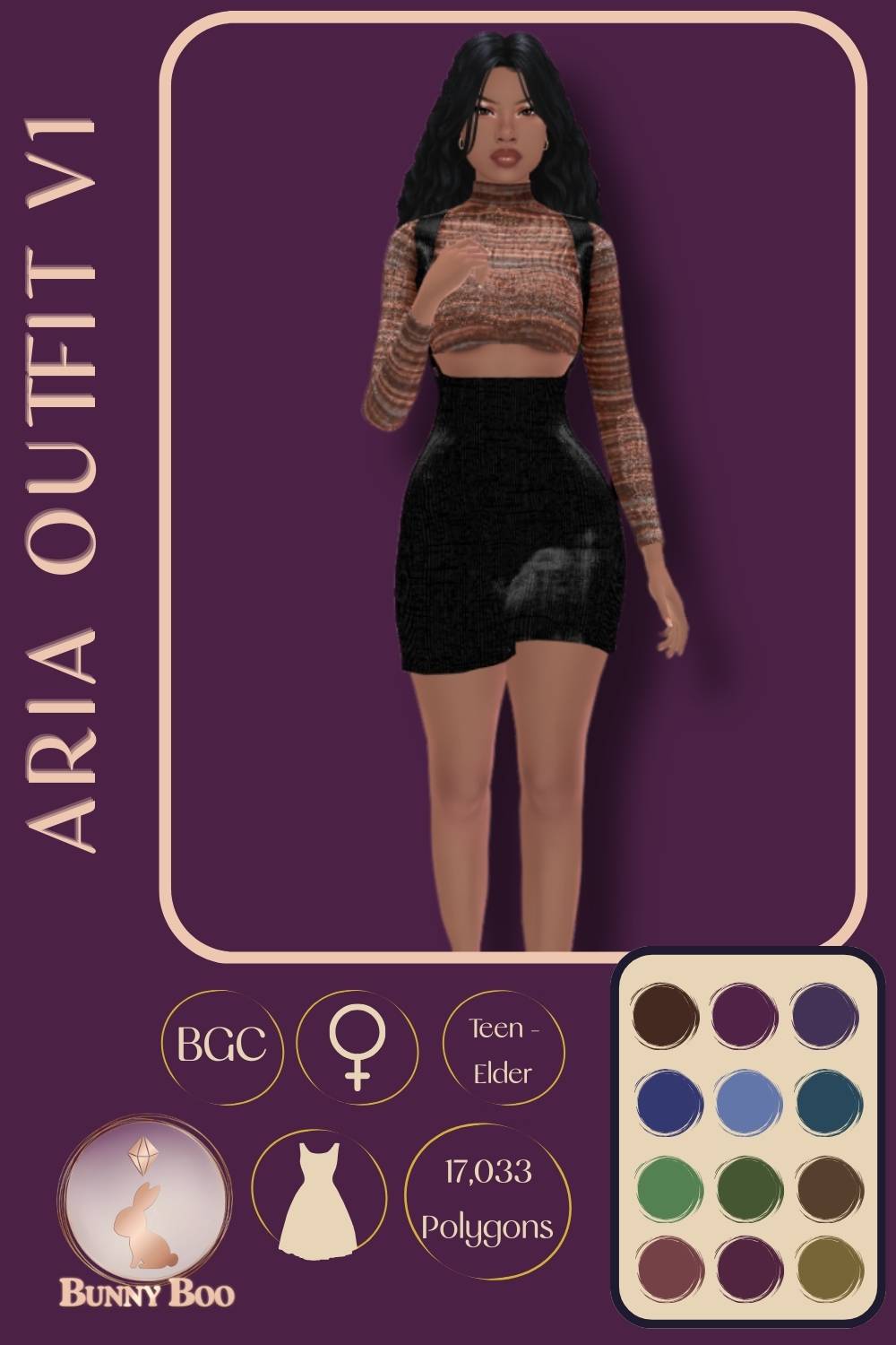 Aria Outfit v1 - The Sims 4 Create a Sim - CurseForge