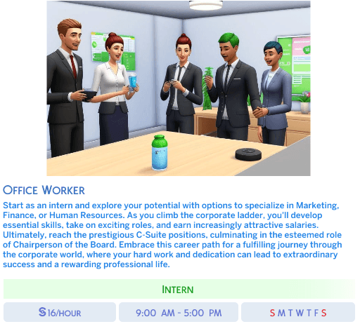 Office Worker - The Sims 4 Mods - CurseForge
