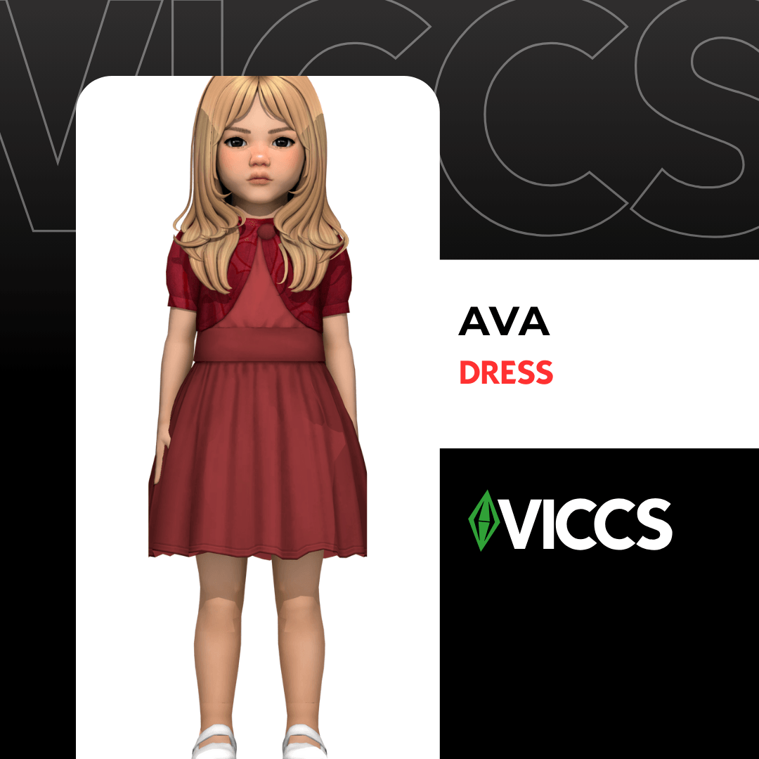VICCS_AVA DRESS (TODDLERS VERSION) - Gallery - The Sims 4 Create a Sim ...
