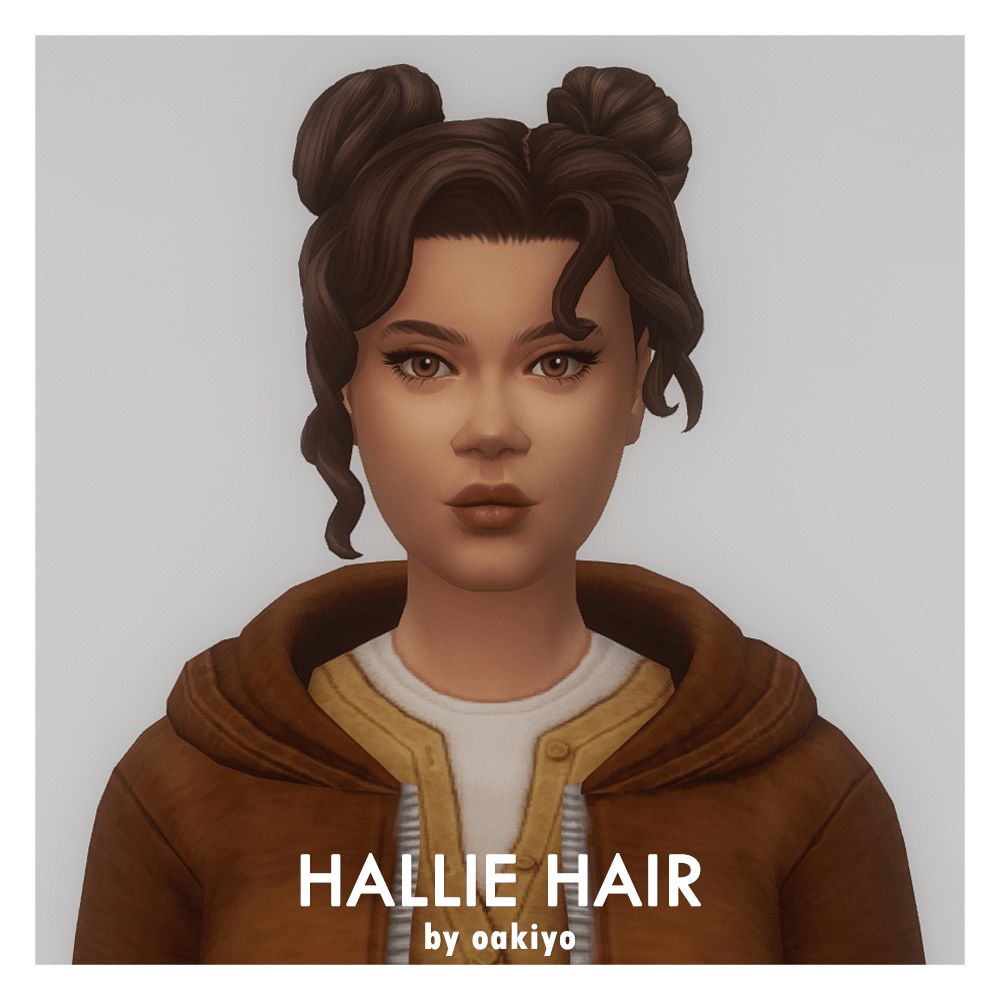 oakiyo - Hallie Hair - Gallery - The Sims 4 Create a Sim - CurseForge