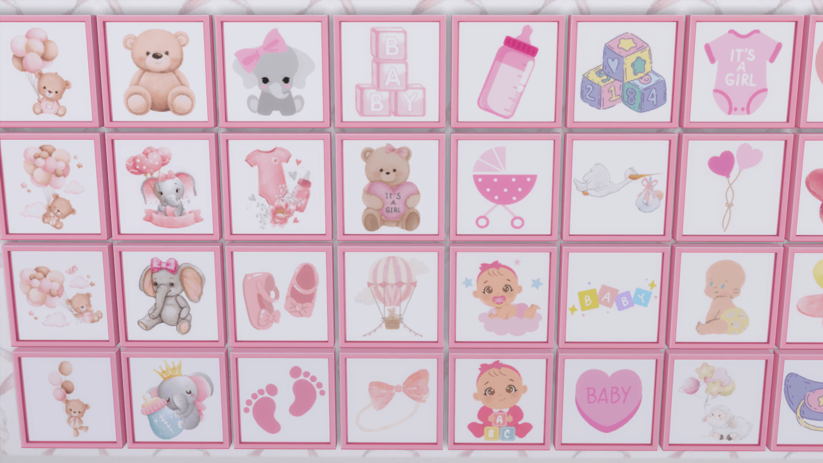 Baby Girl Nursery Art - Gallery - The Sims 4 Build / Buy - CurseForge
