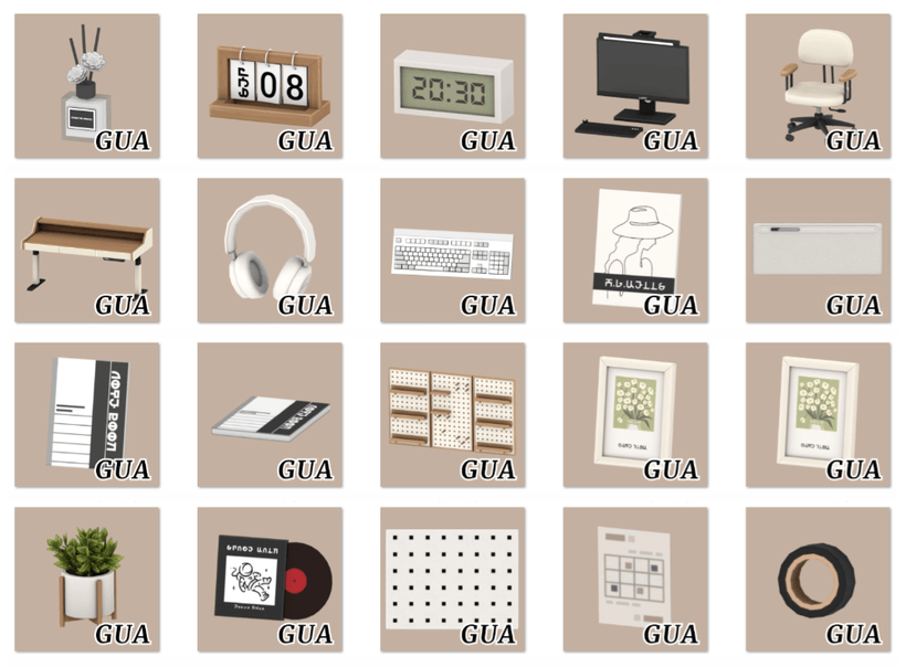 GUA_Study Kit - The Sims 4 Build / Buy - CurseForge