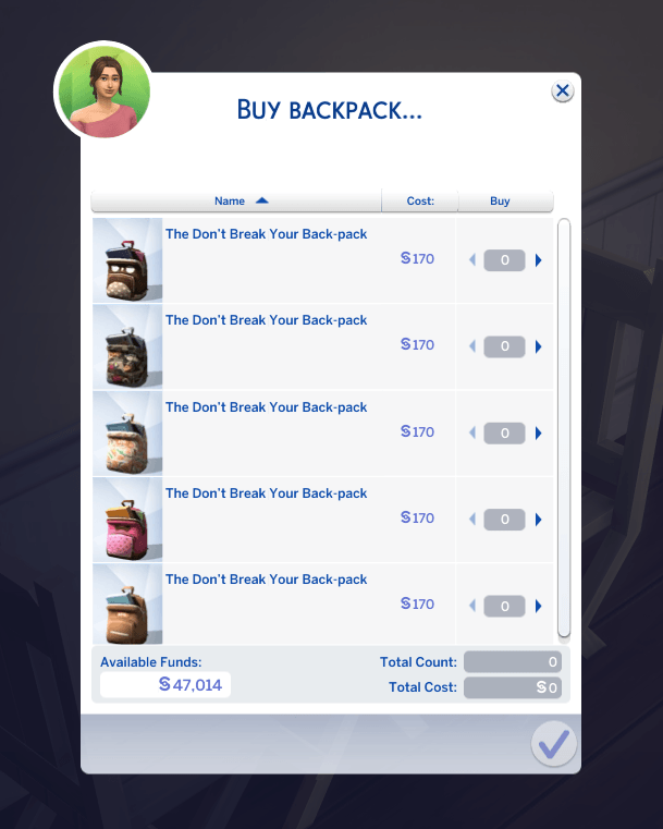 Wearable Backpacks - The Sims 4 Mods - CurseForge