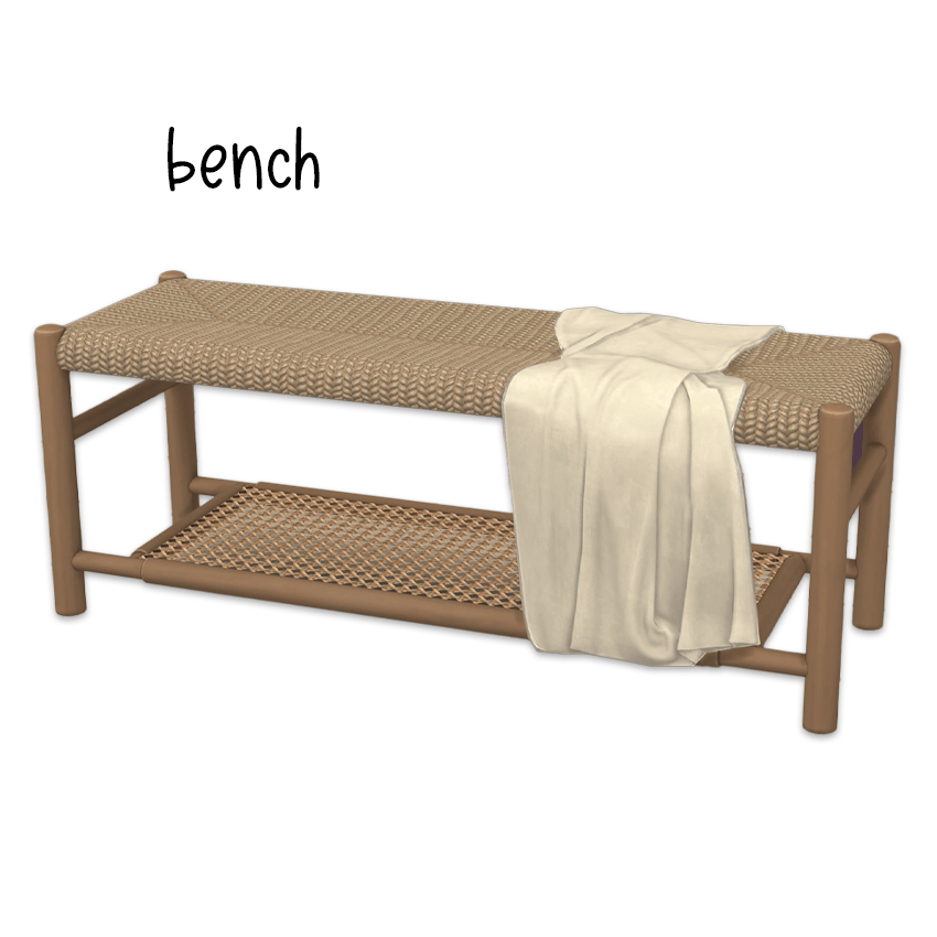 Comiko - Boho Bedroom Bench - Gallery - The Sims 4 Build / Buy - CurseForge