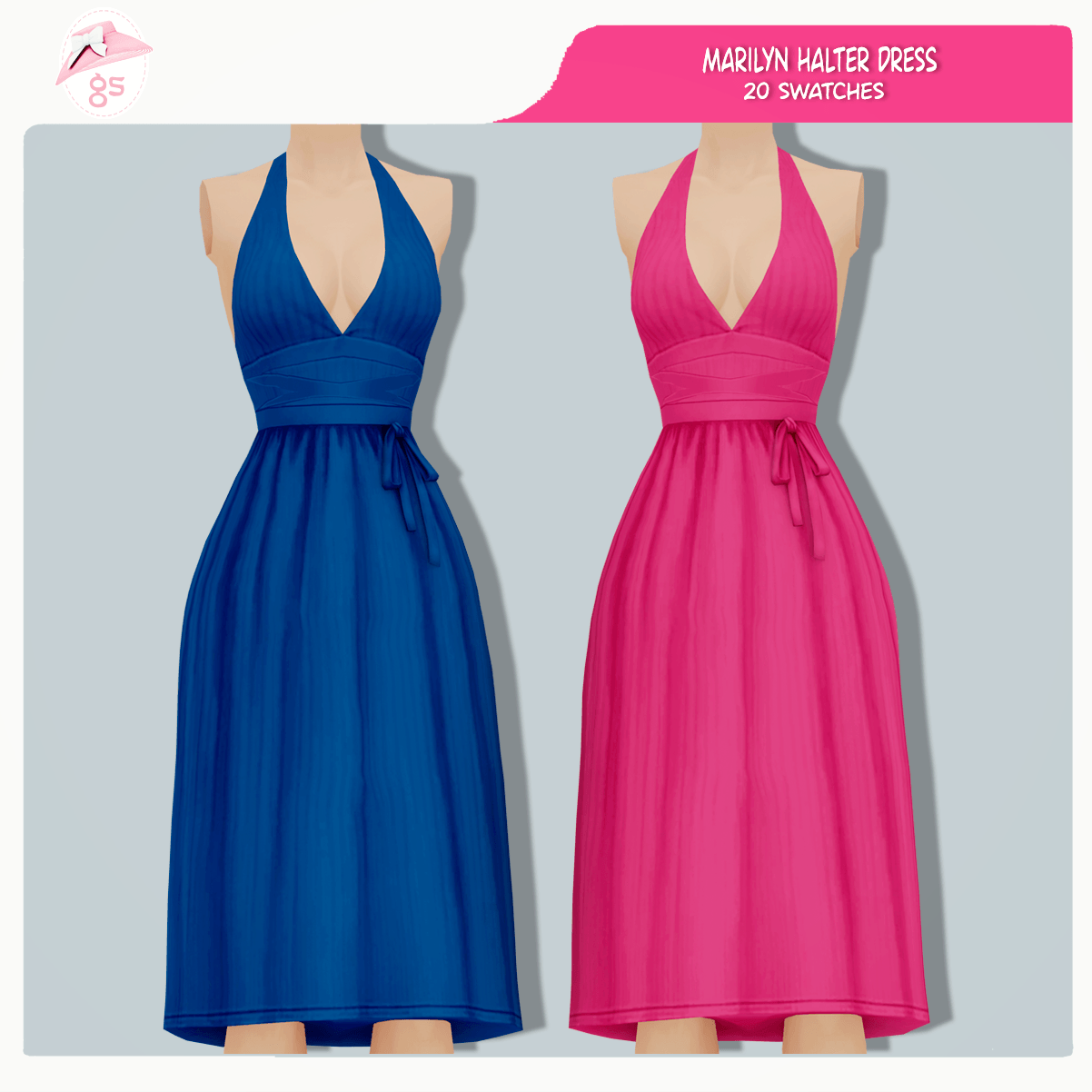 Marilyn Halter Dress - Gallery - The Sims 4 Create a Sim - CurseForge