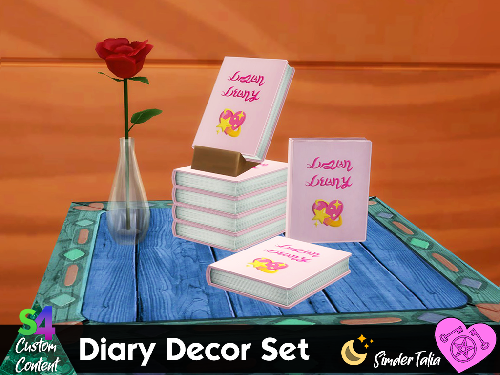 Diary Decor Set - Gallery - The Sims 4 Build / Buy - CurseForge