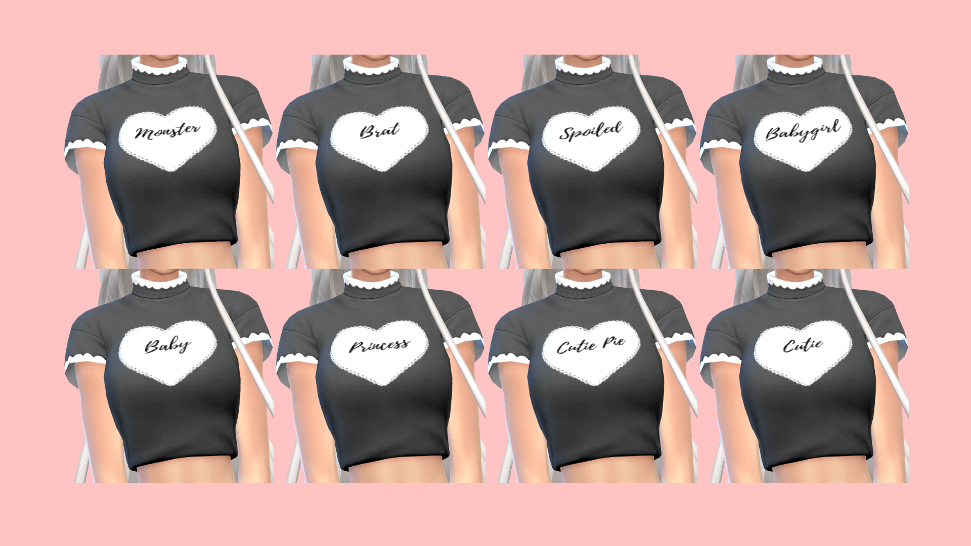 Babygirl Crop Top - Gallery - The Sims 4 Create a Sim - CurseForge
