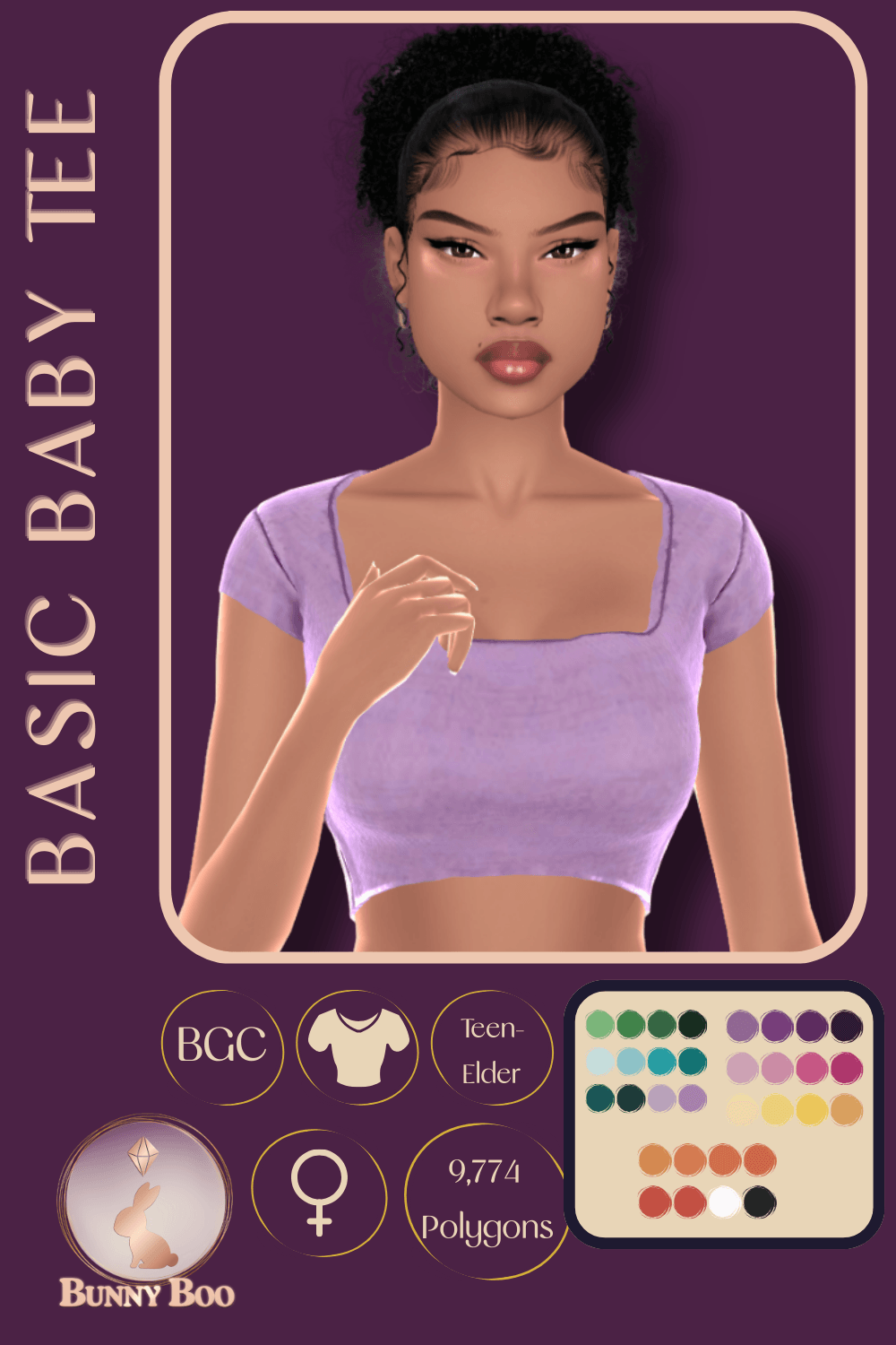Basic Baby Tee - The Sims 4 Create a Sim - CurseForge