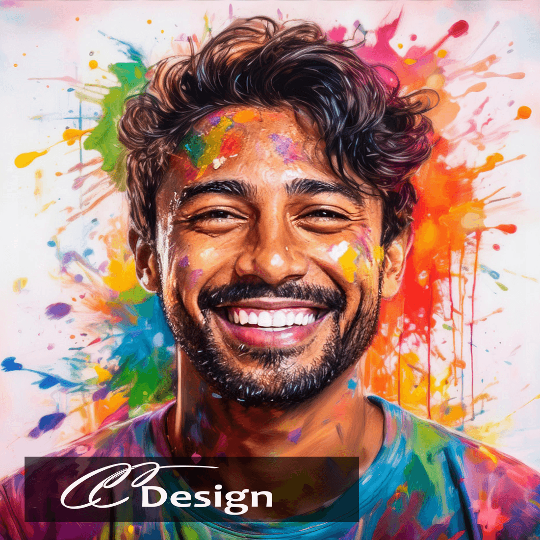 A modern, colorful male portrait 2 - Gallery - The Sims 4 Build / Buy ...