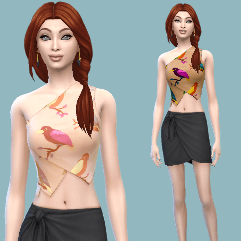 Aloha Crop Top - Gallery - The Sims 4 Create a Sim - CurseForge