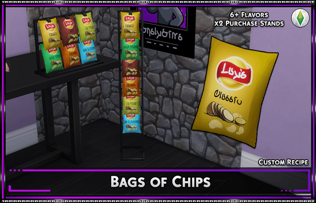 Custom Recipe: Bags of Chips - Gallery - The Sims 4 Mods - CurseForge