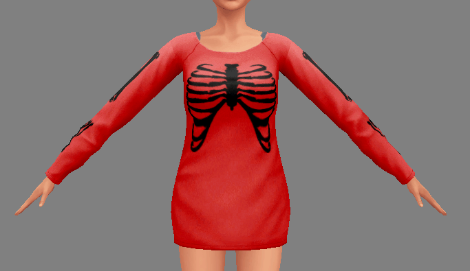 Okkult Bones Dress - Gallery - The Sims 4 Create a Sim - CurseForge