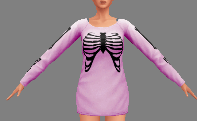 Okkult Bones Dress - Gallery - The Sims 4 Create a Sim - CurseForge