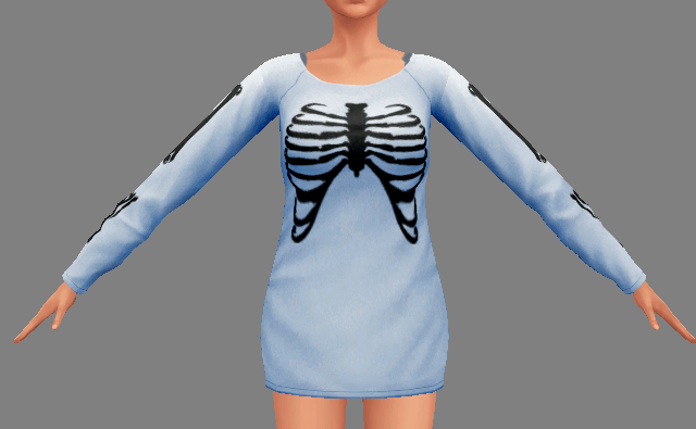 Okkult Bones Dress - Gallery - The Sims 4 Create a Sim - CurseForge