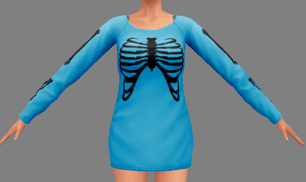 Okkult Bones Dress - Gallery - The Sims 4 Create a Sim - CurseForge