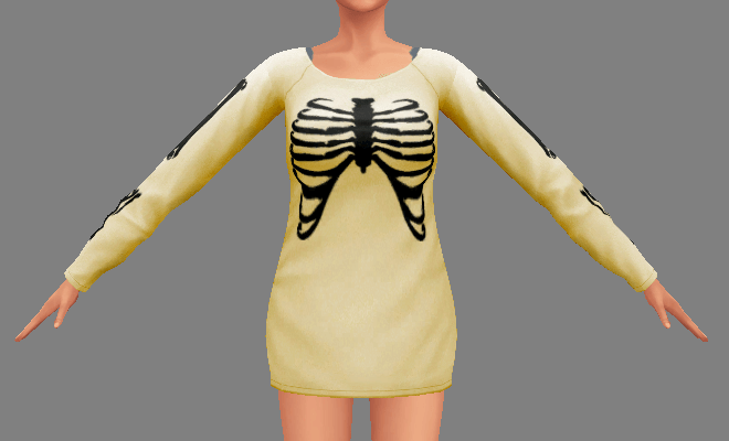Okkult Bones Dress - Gallery - The Sims 4 Create a Sim - CurseForge