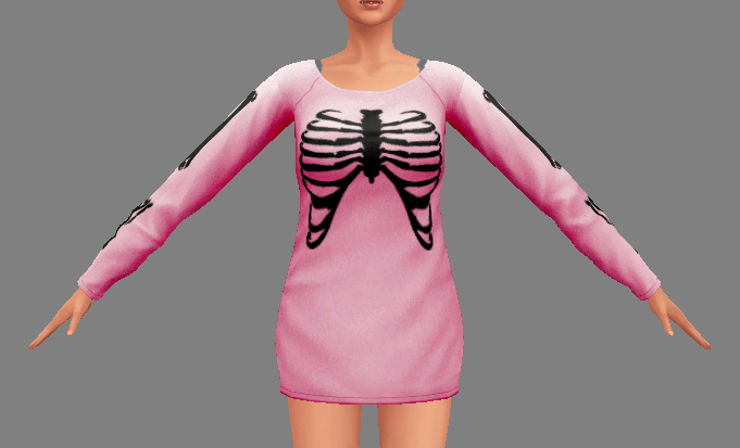 Okkult Bones Dress - Gallery - The Sims 4 Create a Sim - CurseForge