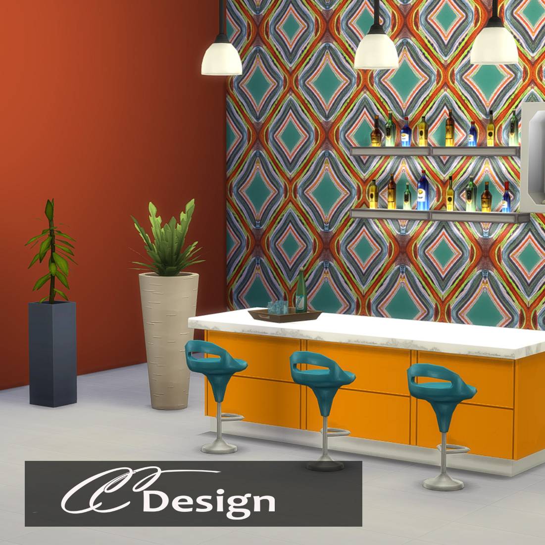 Modern counter in 37 colors with marble top. - Gallery - The Sims 4 ...