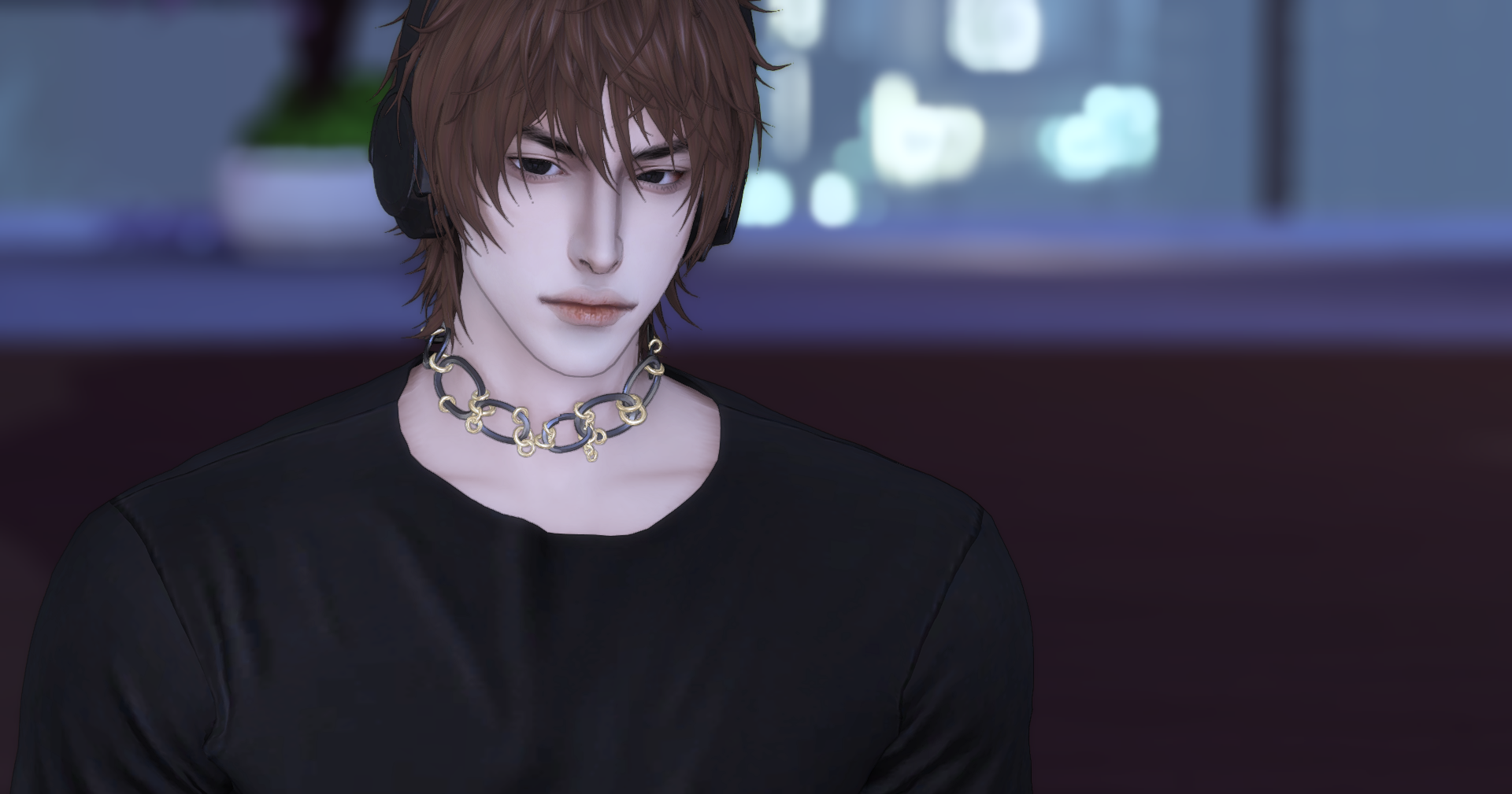 LIN-DIAN Men's Metal Ring Necklace - Gallery - The Sims 4 Create a Sim ...