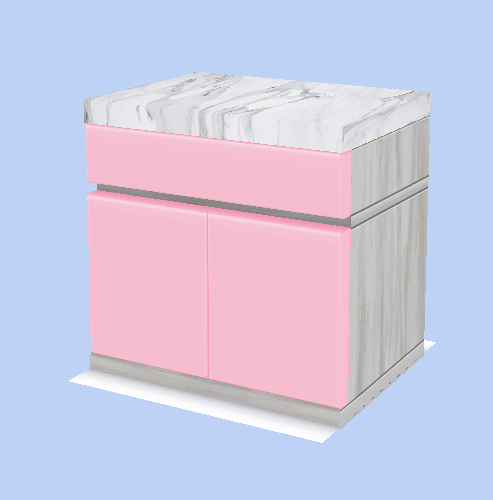 Groovy's Marble Countertop: Pink & Gray - Gallery - The Sims 4 Build ...