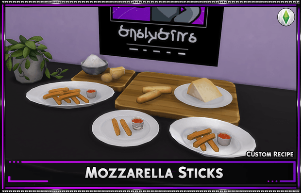 Custom Recipe: Mozzarella Sticks - Gallery - The Sims 4 Mods - CurseForge