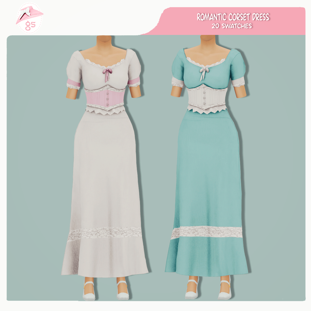 Romantic Corset Dress - Gallery - The Sims 4 Create a Sim - CurseForge