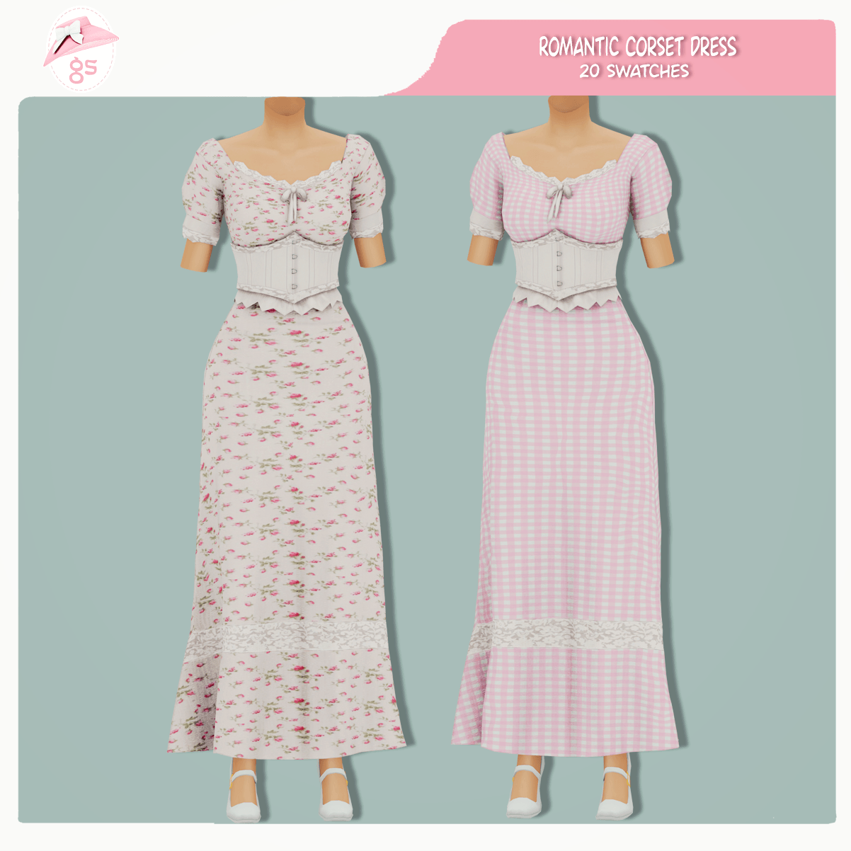 Romantic Corset Dress - Gallery - The Sims 4 Create a Sim - CurseForge