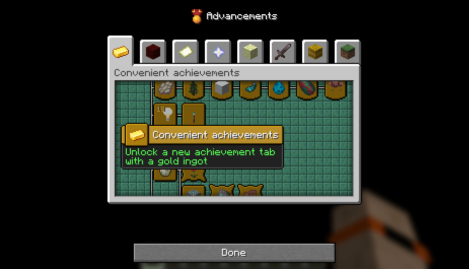 Convenient achievements [Data pack] - Gallery - Minecraft Data Packs - CurseForge