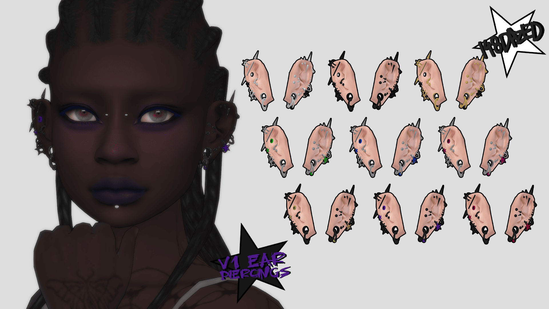 EAR PIERCINGS V1 ! - Gallery - The Sims 4 Create a Sim - CurseForge