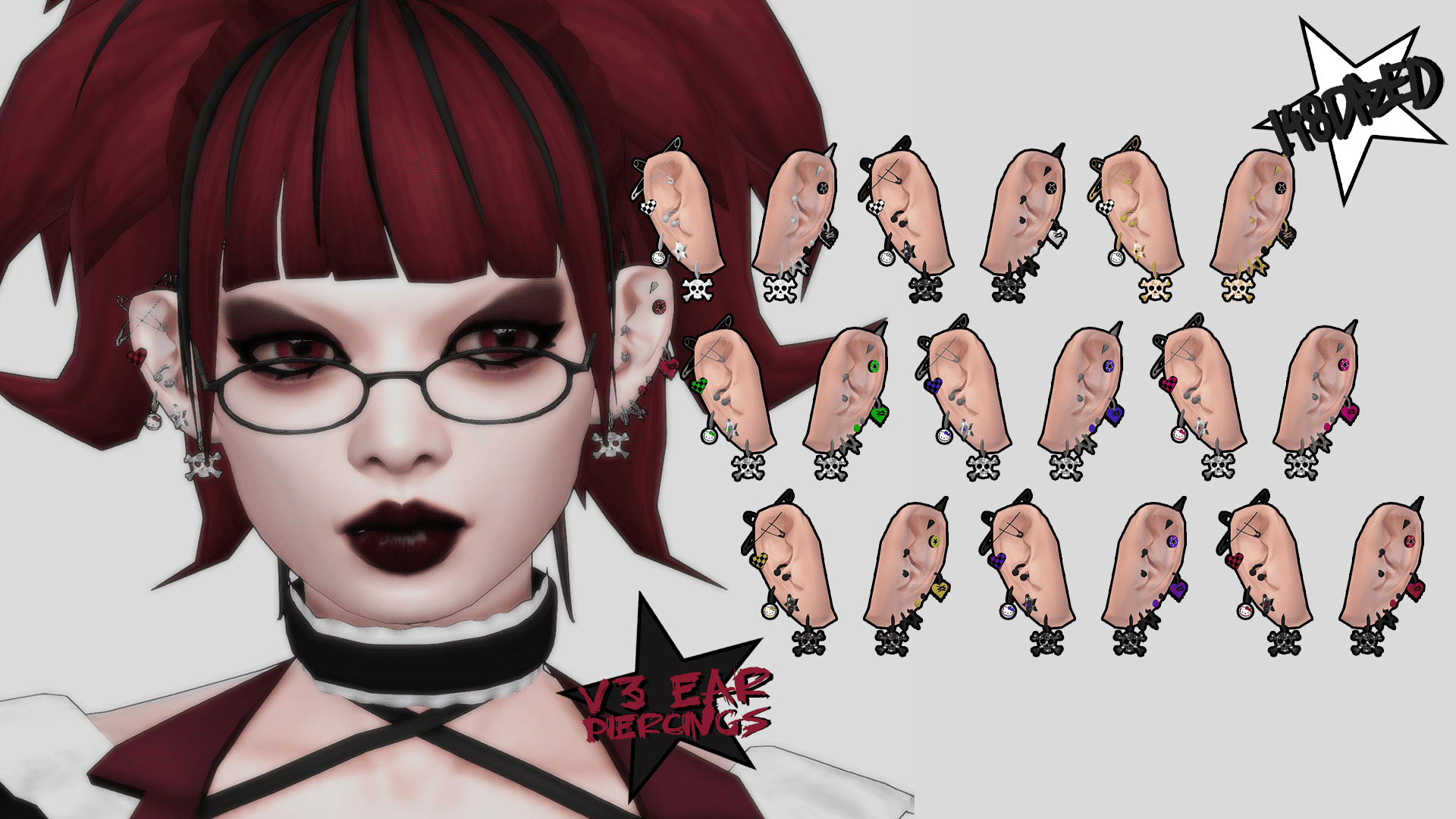EAR PIERCINGS V3 ! - Gallery - The Sims 4 Create a Sim - CurseForge