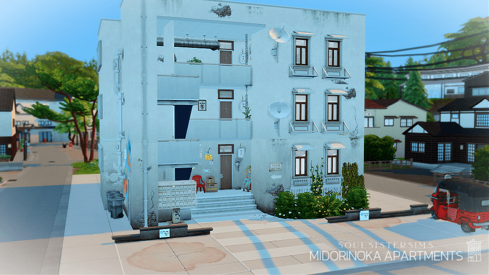 Midorinoka Apartments –Rundown Apartment Complex - Gallery - The Sims 4 ...