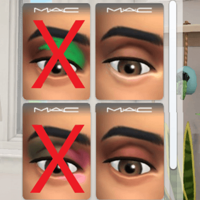 MAC eyeshadows hider - Gallery - The Sims 4 Create a Sim - CurseForge
