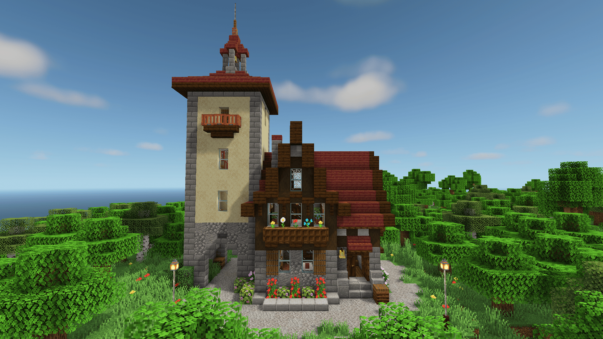 Half-Timbered House #2 - Gallery - Minecraft Worlds - CurseForge