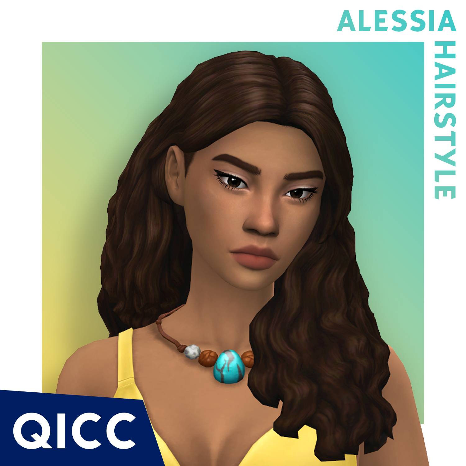 QICC - Alessia Hair - The Sims 4 Create a Sim - CurseForge