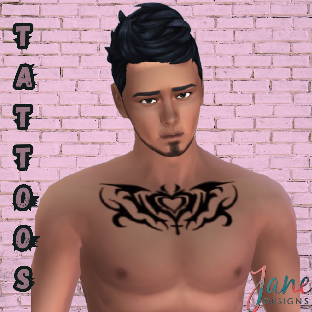 Tattoos by Jane TJ047 - Basegame compatilbe - The Sims 4 Create a Sim ...