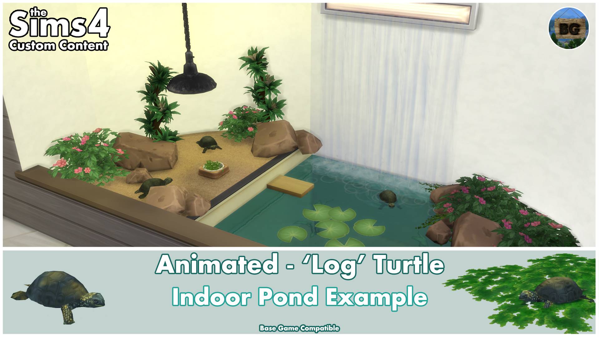 Animated 'Log' Turtle ~ Animal ~ Reptile ~ Pet - The Sims 4 Build / Buy ...