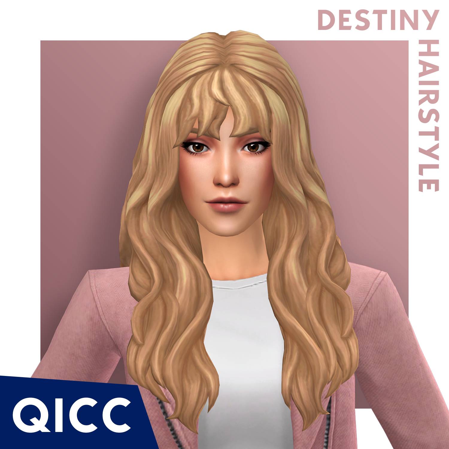 QICC - Destiny Hair - The Sims 4 Create a Sim - CurseForge