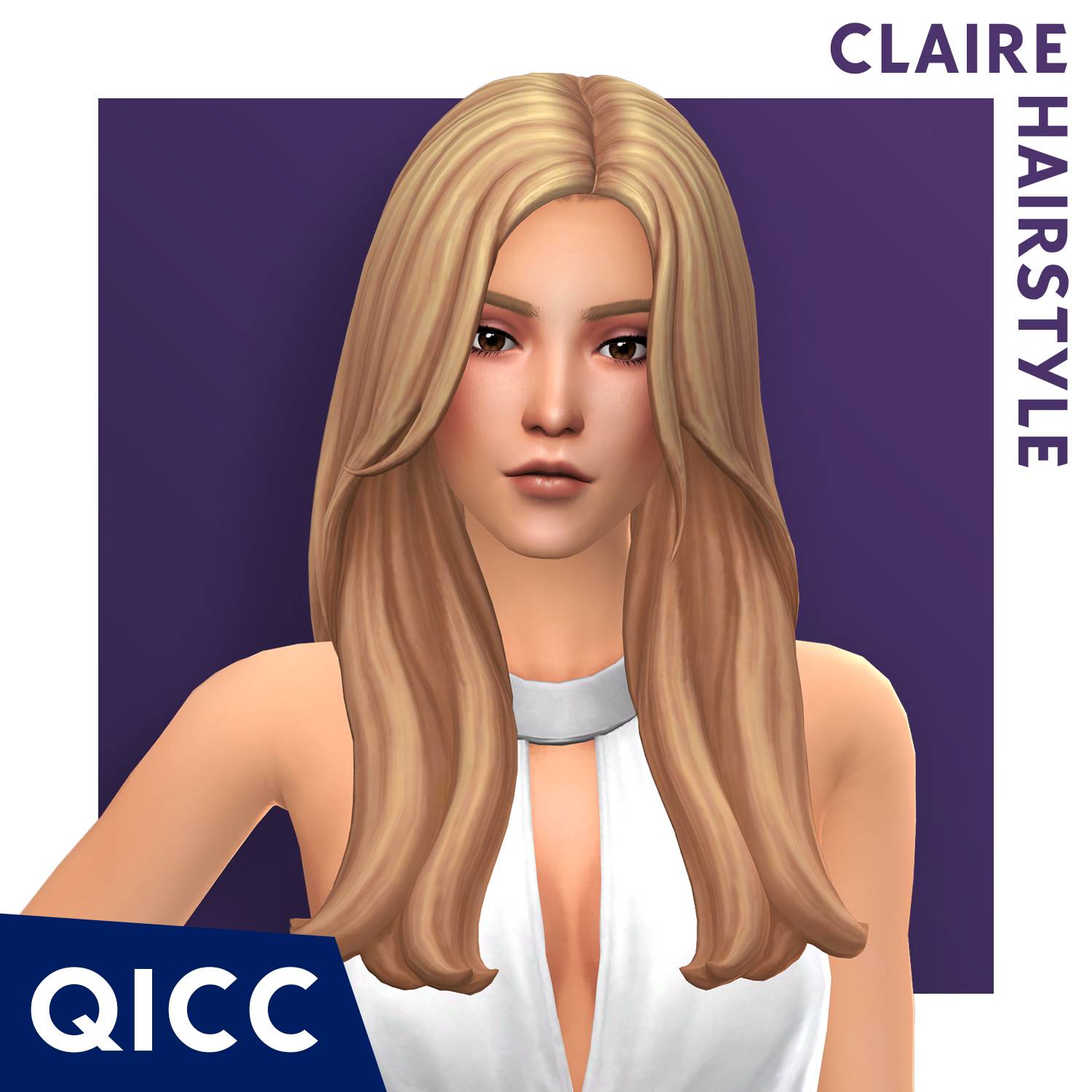 QICC - Claire Hair - The Sims 4 Create a Sim - CurseForge