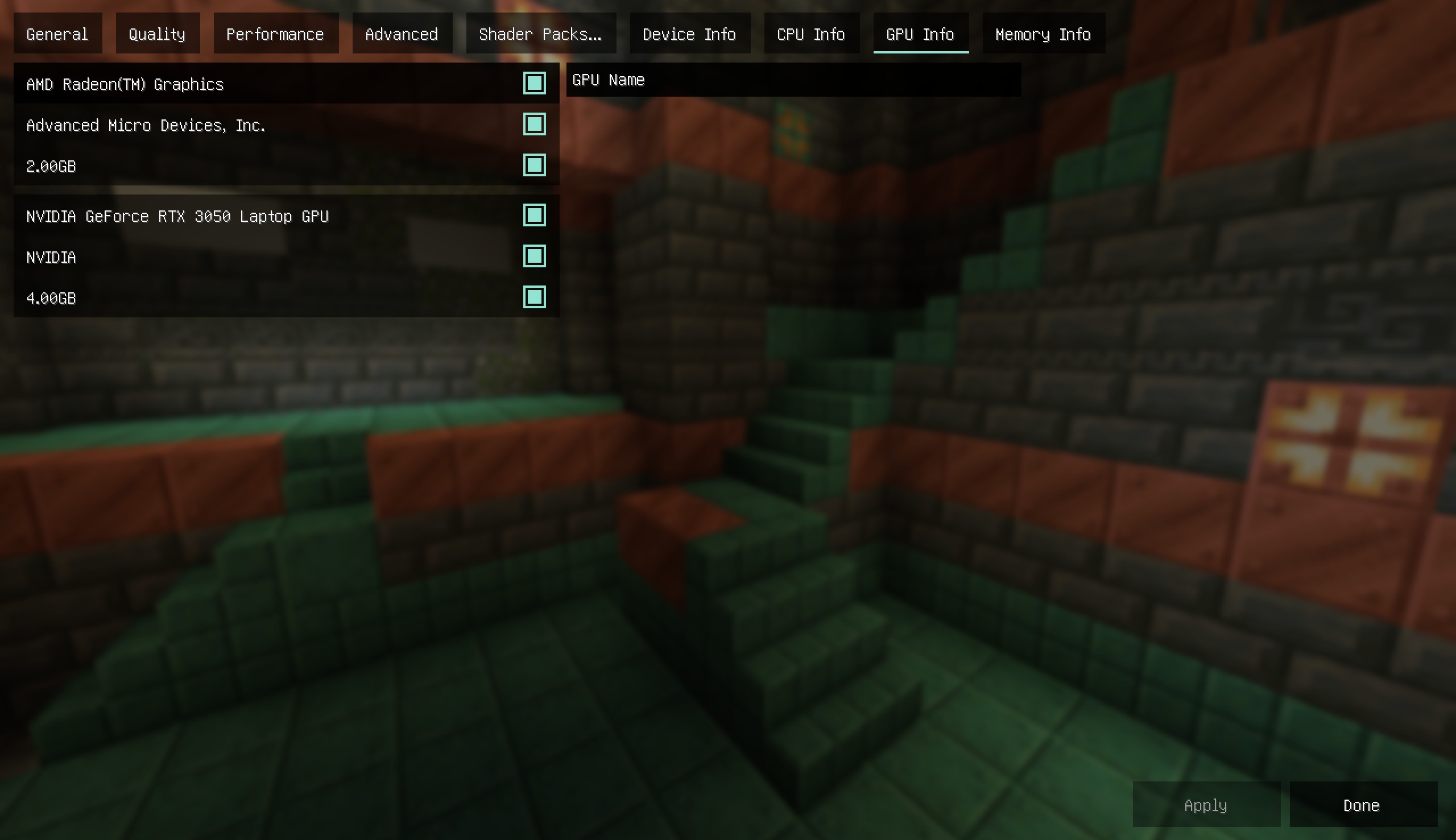 Sodium/Embeddium Device Check - Gallery - Minecraft Mods - CurseForge