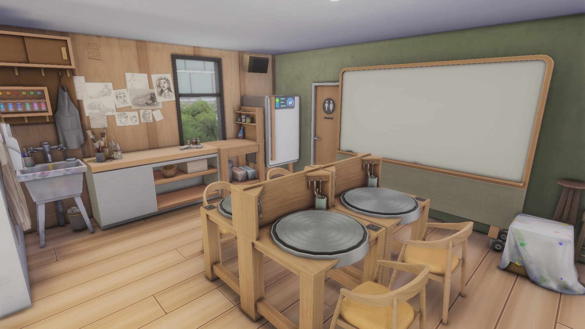Modern Townhouse + Cafe&Pottery Business NO CC - Gallery - The Sims 4 ...