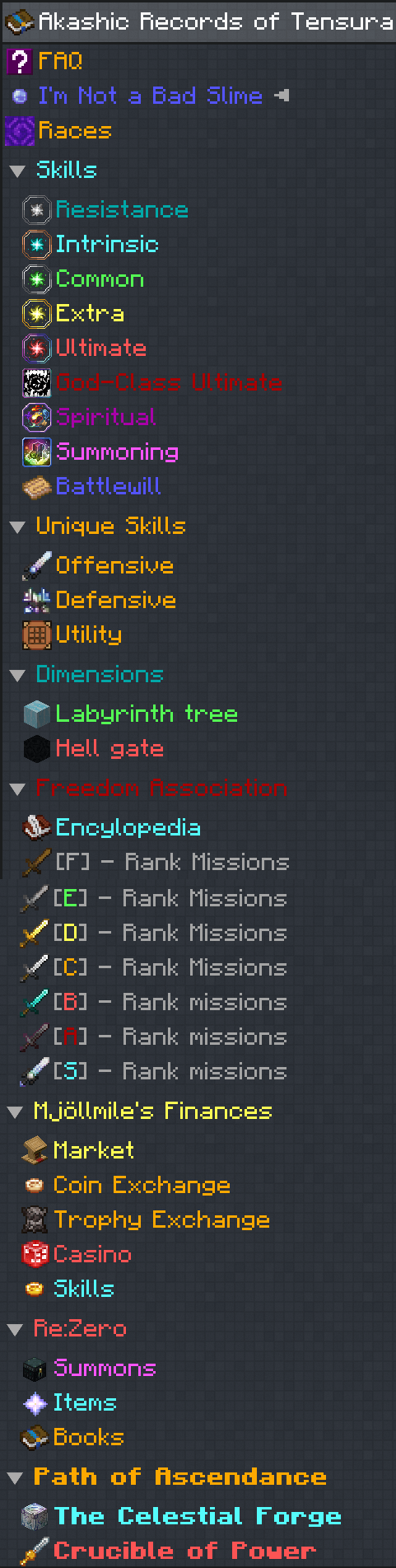 Akashic Records of Tensura - Gallery - Minecraft Modpacks - CurseForge